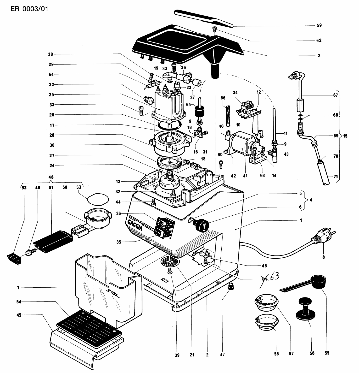 Exploded Views Gaggia Exploded Views Espresso Exploded View (2002 ...