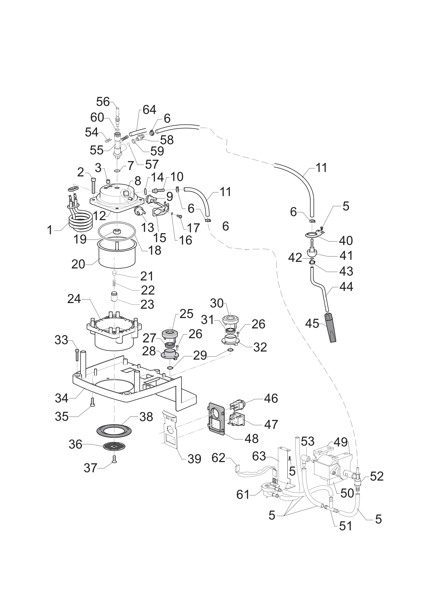 Exploded Views Gaggia Exploded Views Espresso Dose Exploded View ...