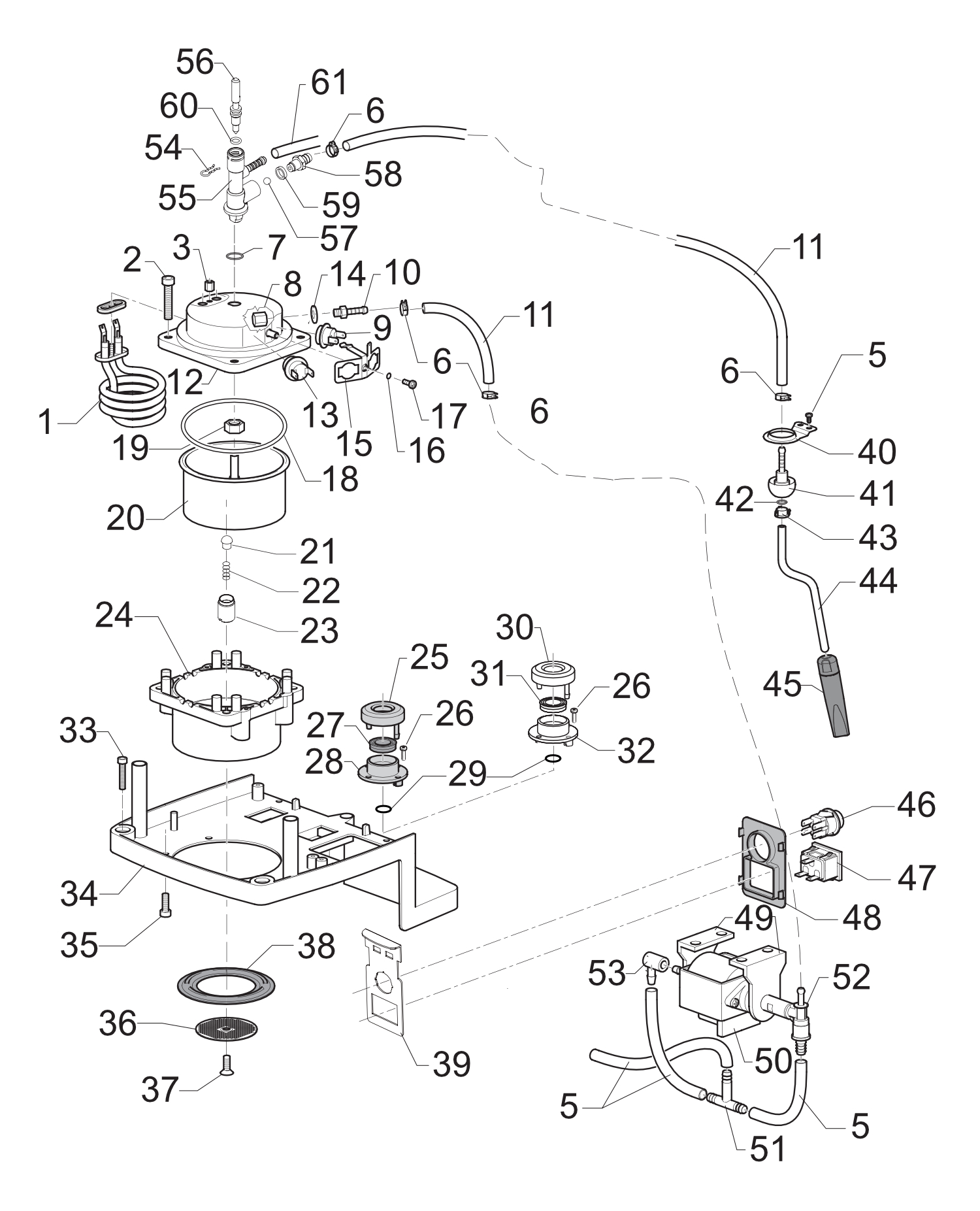 Exploded Views Gaggia Exploded Views Espresso Pure Exploded View ...