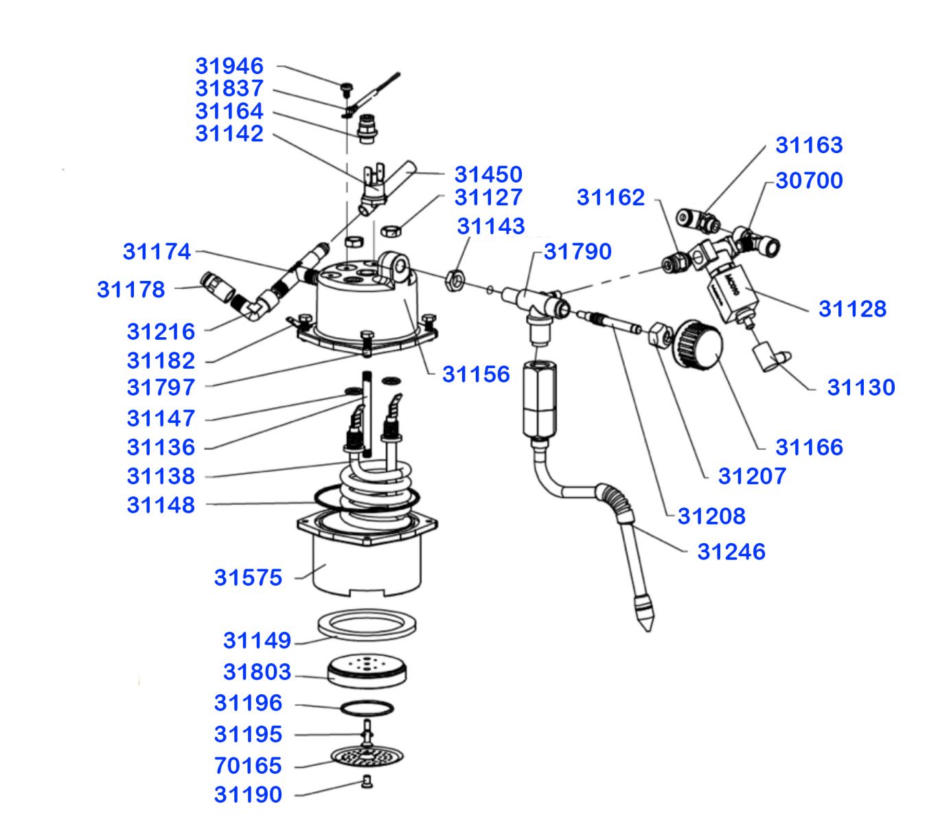 Exploded Views Lelit Exploded Views PL41TEMDAUS-Foglio1 Exploded View ...