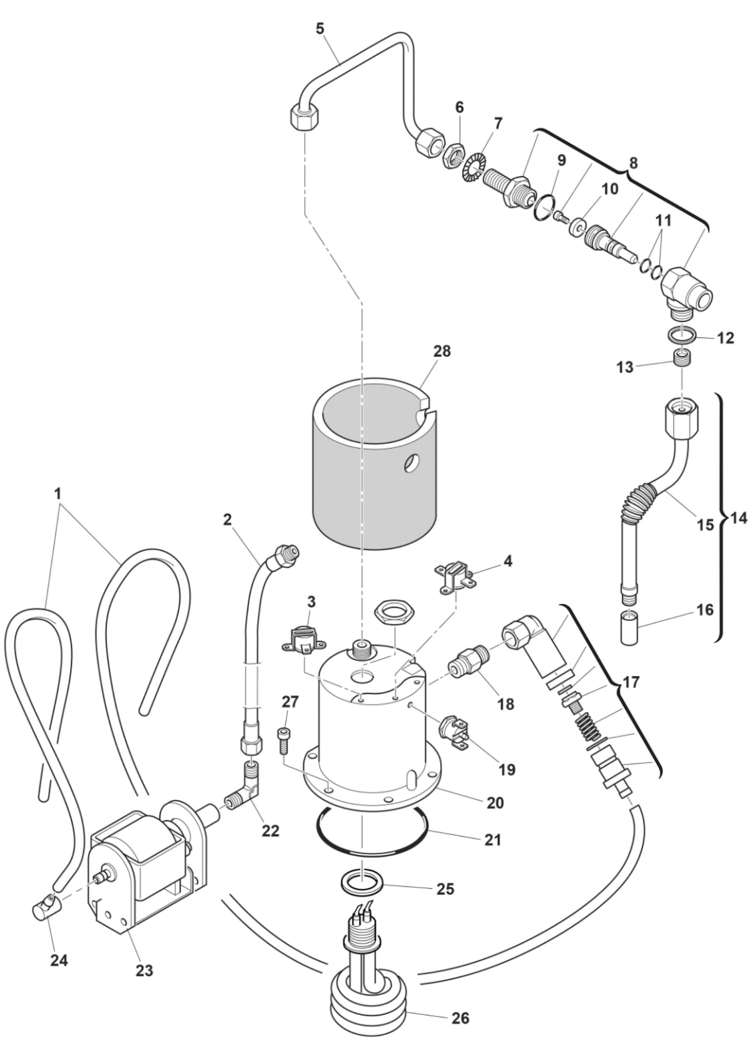 Exploded Views Rancilio Exploded Views Silvia M Exploded View - Steam ...
